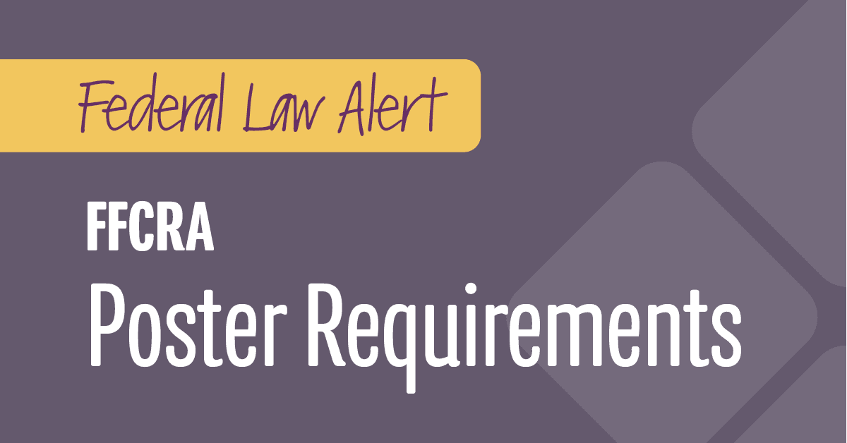 FFCRA Poster Requirements - Payroll Management, Inc